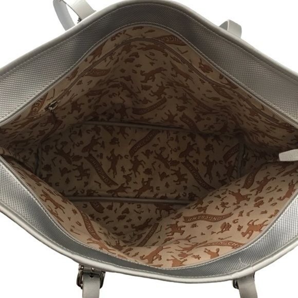 Longchamp | Bags | Longchamp Silver Metallic Leather Tote | Poshmark